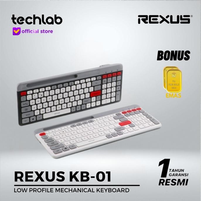 Jual Jual Aksesoris Komputer Rexus Kb02 / Kb-02 Keyboard Dual ...