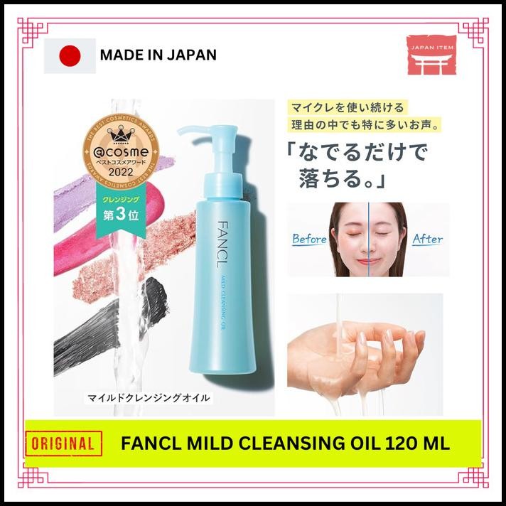 Jual Fancl Mild Cleansing Oil 120Ml Minyak Pembersih Wajah Original Japan | Shopee Indonesia
