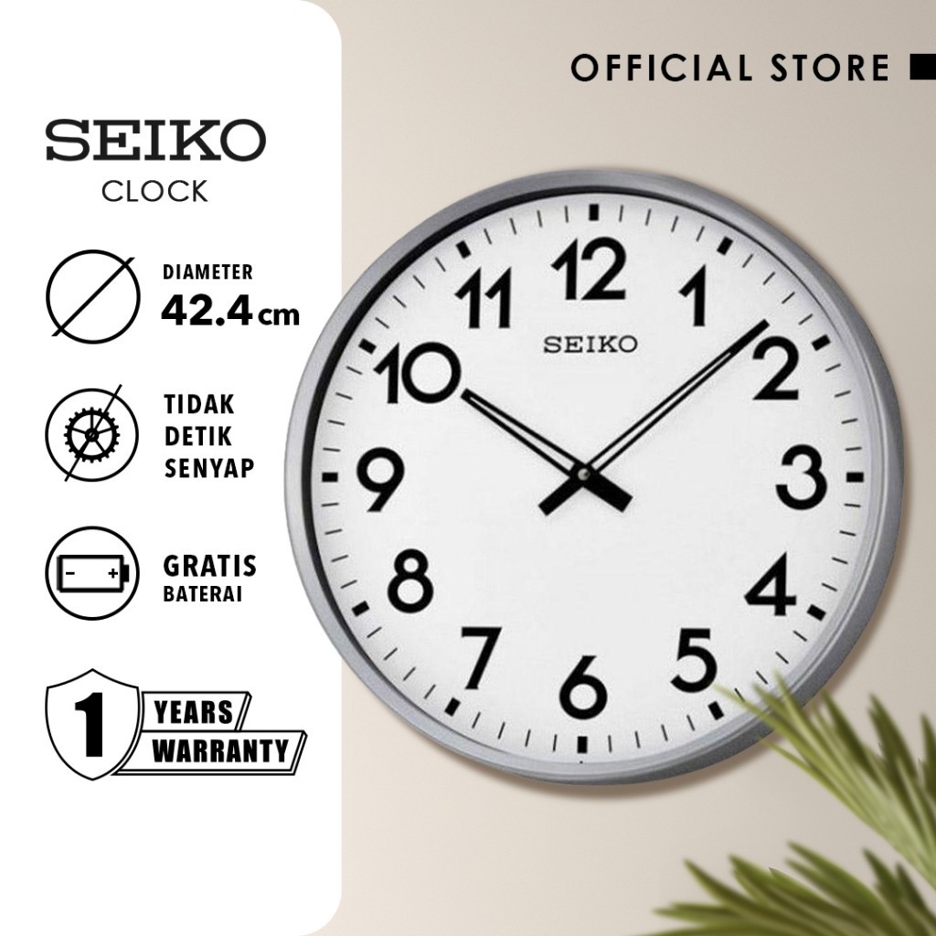 Jual Jam Dinding Seiko Besar QXA560S Analog Quartz 42cm Original ...