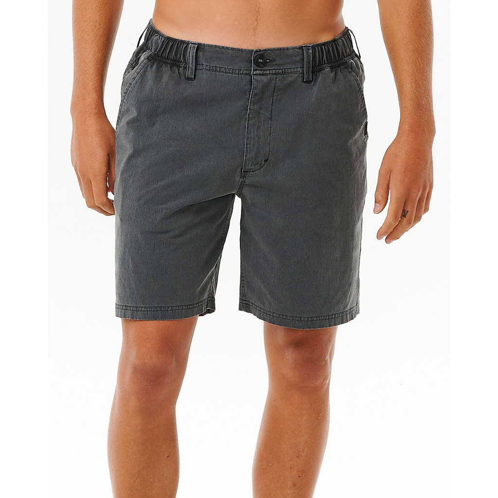 Jual Rip Curl Men Boardwalk Reggie Easy Fit - Washed Black | Shopee ...