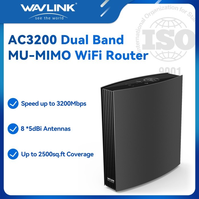 Jual Wavlink AC 3200 Smart WiFi Router Router Internet Nirkabel MU-MIMO ...