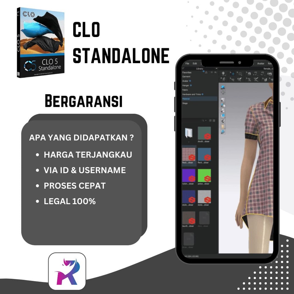 Jual CLO Standalone Premium 1 Tahun - Aplikasi Membuat Desain Busana Pakaian Baju Fashion 3D ...