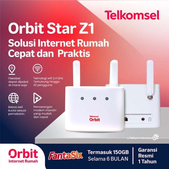 Jual TERBARU Orbit Star Z1 Modem WiFi 4G + Antena Yagi 4G Fullset ...
