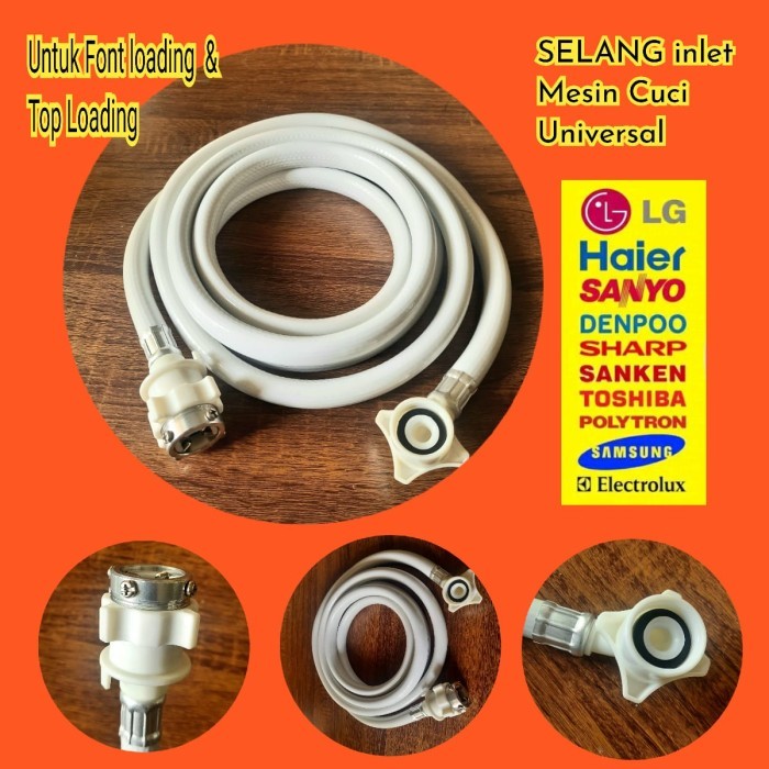 Jual Selang intlet mesin cuci Automatic 5m/ slang Mesin cuci 5m ...