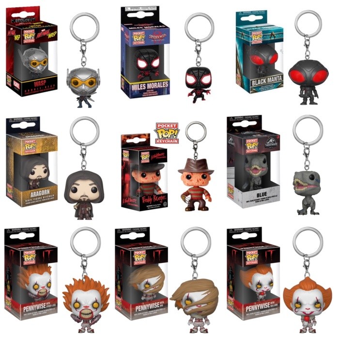 Jual Funko POP! Keychain (Marvel, DC, Aragorn, Blue, Horror, Pennywise ...