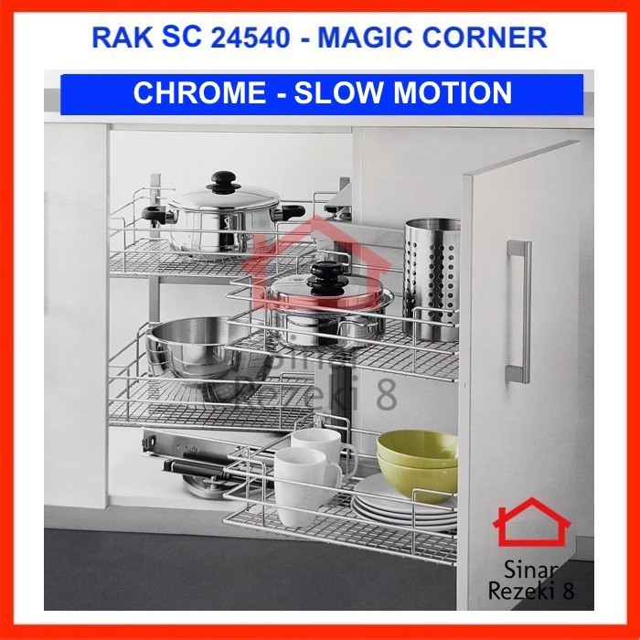 Jual Laci - Rak Magic Corner Vitco Sc 24540 / Dapur Sudut Putar Panci ...