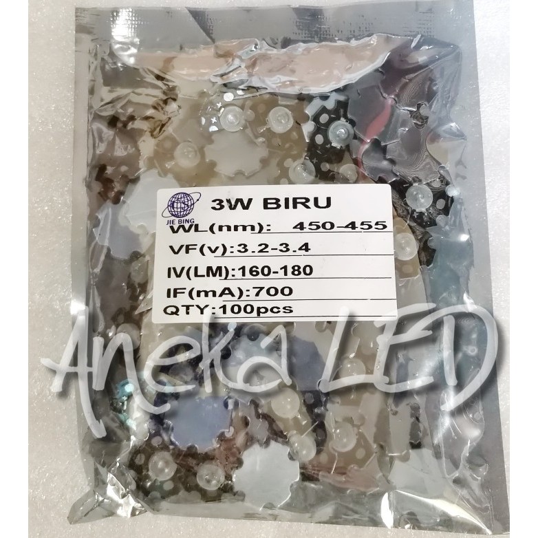 Jual High Power LED HPL 3W 3 Watt dengan Pendingin per 100pcs | Shopee ...