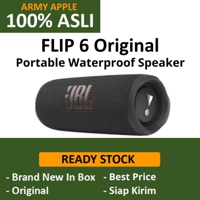 Jual Ready JBL Flip 6 Portable Speaker Bluetooth Flip6 Waterproof PT IMS Resmi | Shopee Indonesia