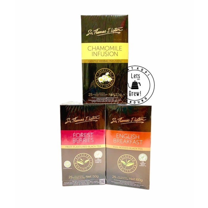 Jual Sir Thomas Lipton Tea Bas 50Gr Isi 25 (Variant Tertera) | Shopee ...