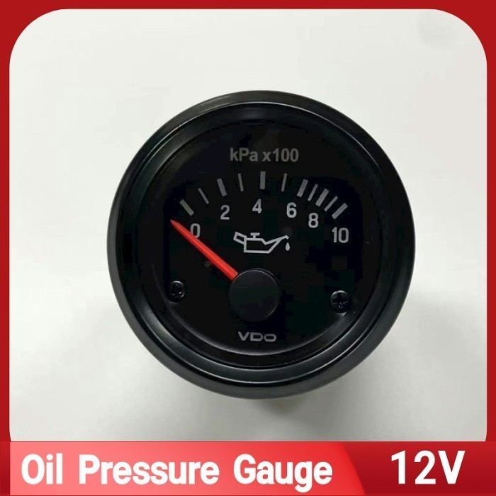 Jual newgan!! Oil Pressure Gauge 12V VDO PN 350 030 017C oil pressure Kpa 52mm 12V | Shopee ...