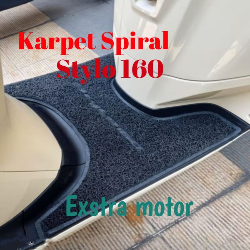 Jual Karpet pijakan kaki Honda Stylo 160 model spiral original NEMO karpet stylo Ori Nemo ...
