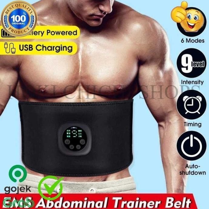 Jual EMS BELT PENGECIL PERUT PEMBAKAR LEMAK PERUT PEMBENTUK OTOT ...