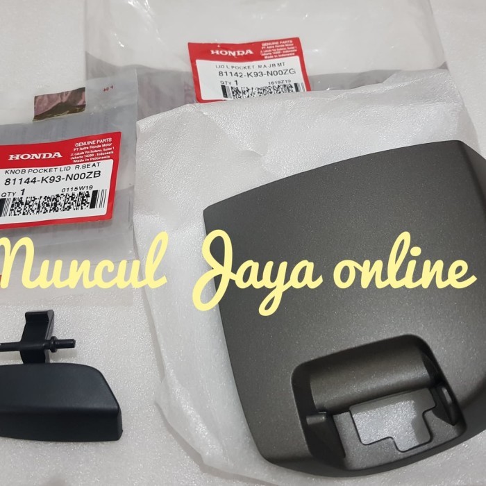 Jual Lid Pocket Dan Knob Tutup Charger Coklat Doff Kiri New Scoopy Fi ...