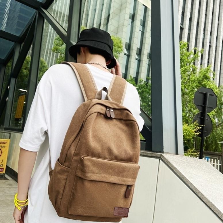 Jual Tas Ransel Kanvas Polos Polo Felix | Shopee Indonesia