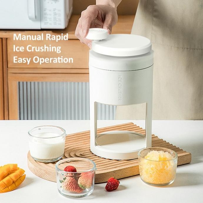 Jual Terlaris Shaved Ice Machine Manual Ice Shaver Diy Crushed Ice ...