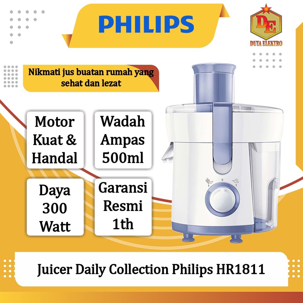 Jual Juicer Philips HR 1811 Daily Collection | Shopee Indonesia
