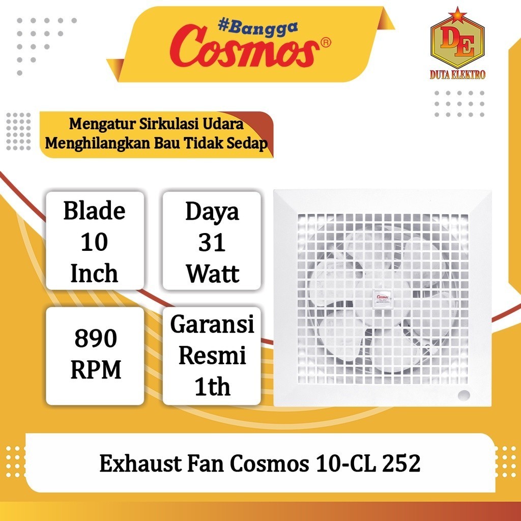 Jual Exhaust Fan Cosmos 10 CL 252 Ceiling Plafond | Shopee Indonesia