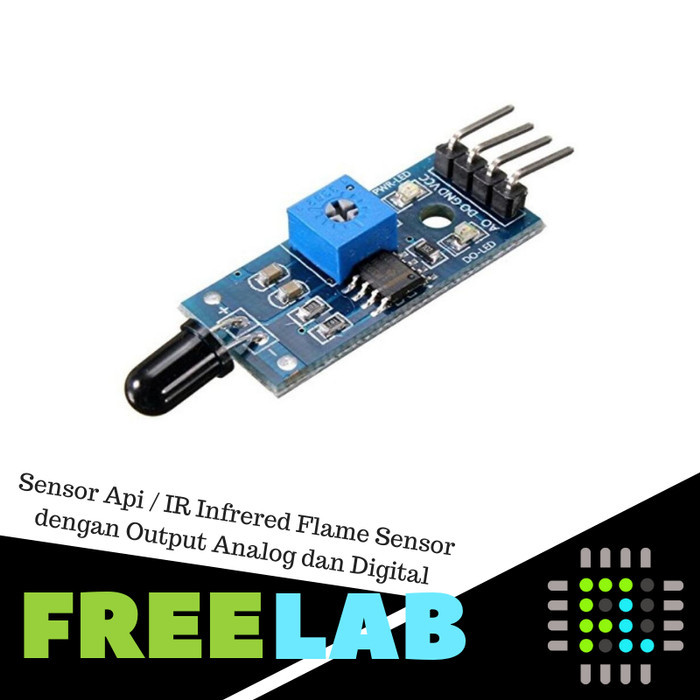Jual Sensor Api Ir Infrared Flame Sensor Dengan Output Analog Dan