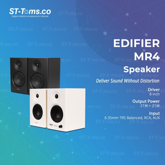 Jual Edifier MR4 / MR 4 Powered Studio Monitor Speakers Active Speaker ...