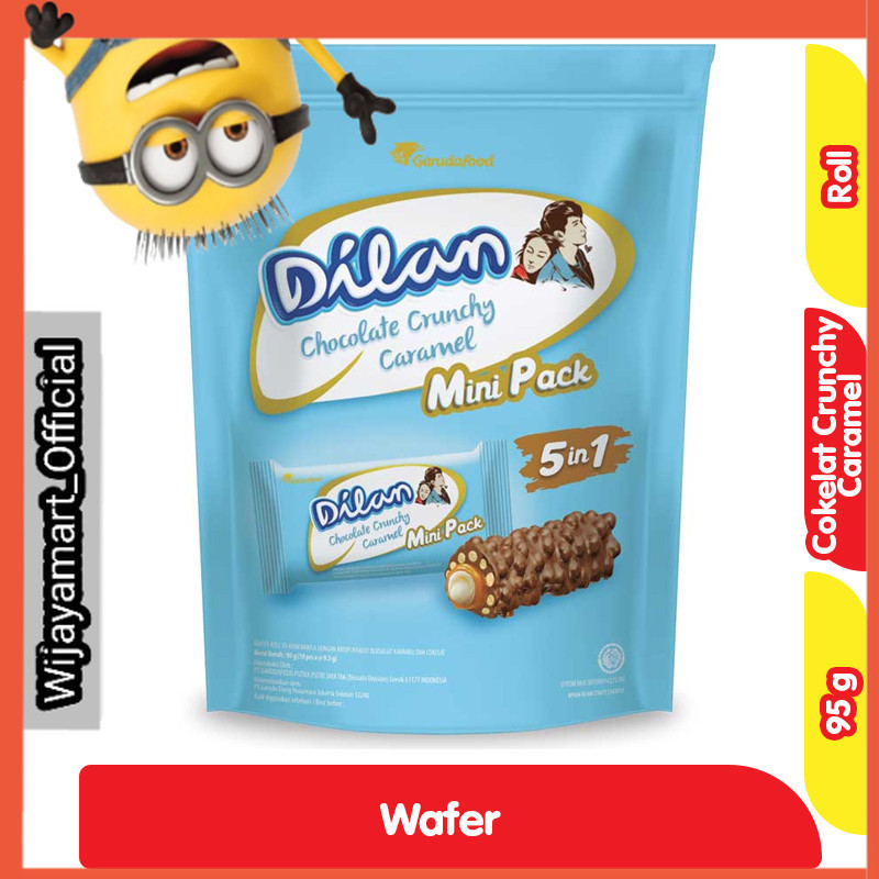 Jual Dilan Cokelat Crunchy Karamel Mini Pack 95 g | Shopee Indonesia