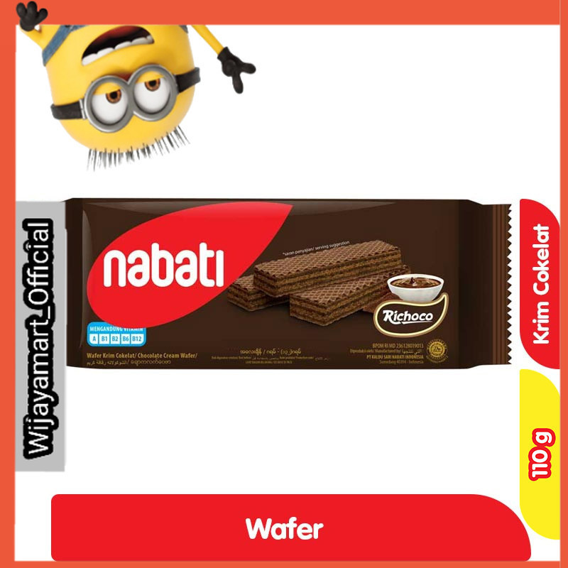 Jual nabati Richoco Wafer Krim Cokelat 110 g | Shopee Indonesia