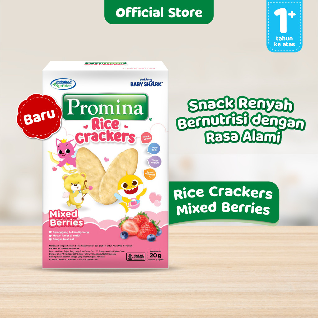 Jual Promina Rice Crackers Mixed Berries 20 g x 1 pcs | Shopee Indonesia