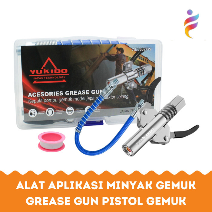 Jual Terlaris New Pistol Gemuk Alat Kepala Pompa Grease Gun Set Grease ...