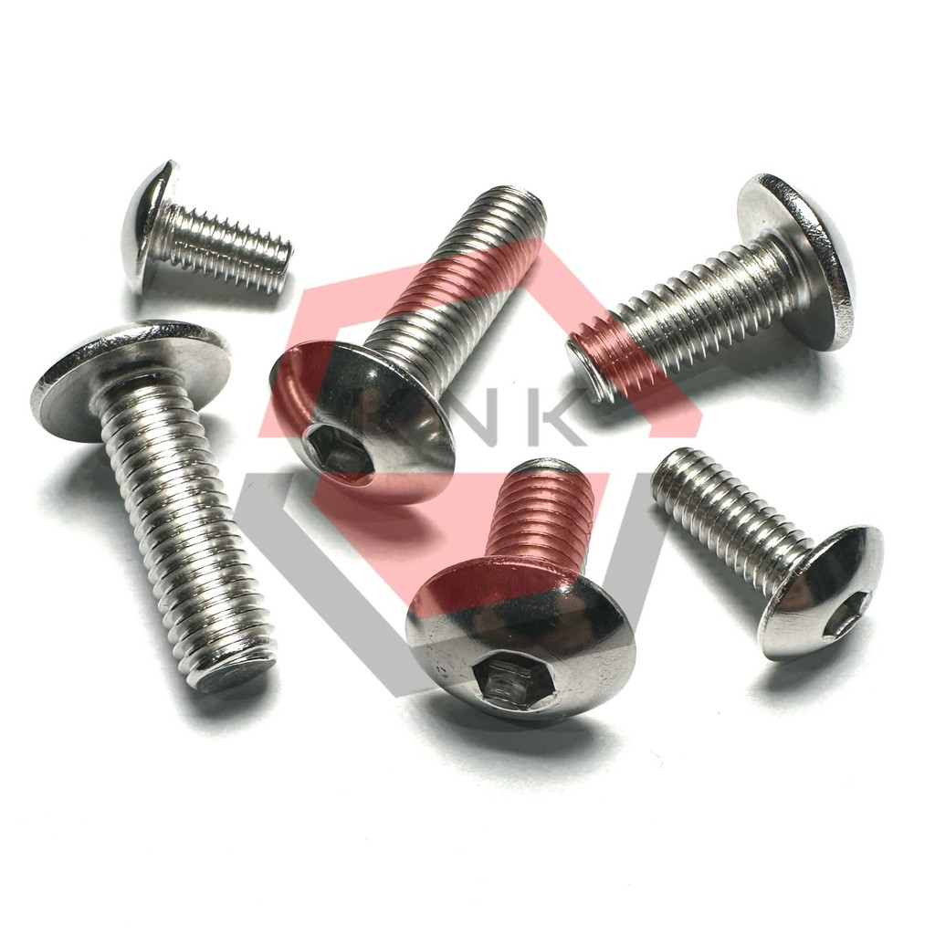 Jual BAUT L EXTRA WIDE BUTTON HEAD M6x20 STAINLESS STEEL | Shopee Indonesia