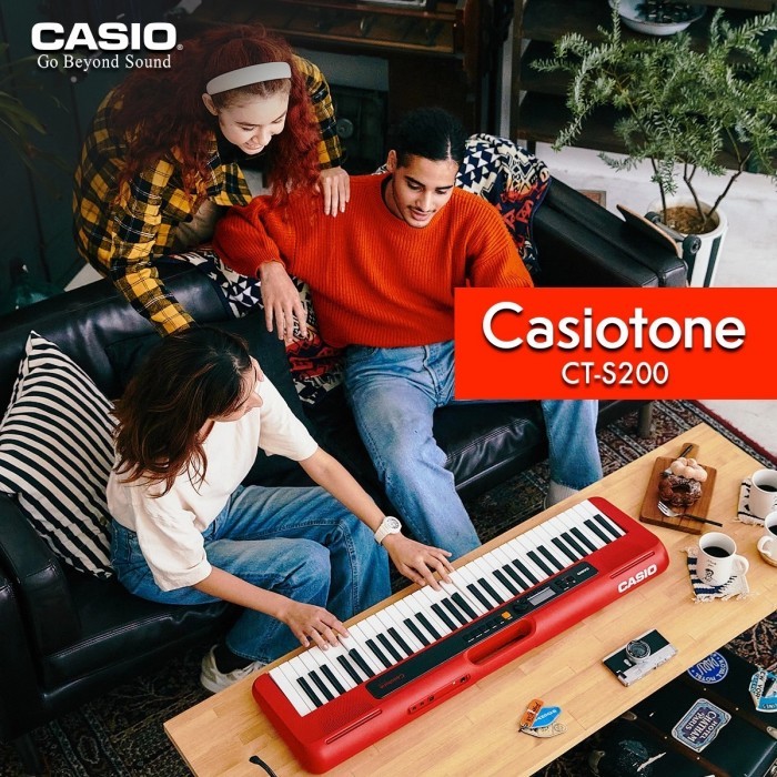 Jual Neww Keyboard Casio Ct-s200 Cts 200(Red,Black,White) Bonus Sesuai ...