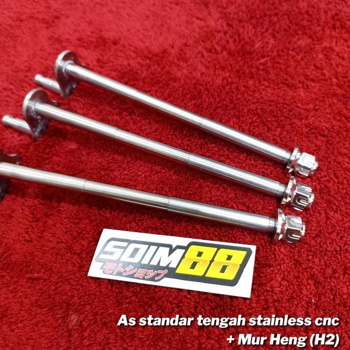 Jual AS STANDAR 2/TENGAH STAINLESS CNC + MUR HENG PNP VARIO 125/150 ...