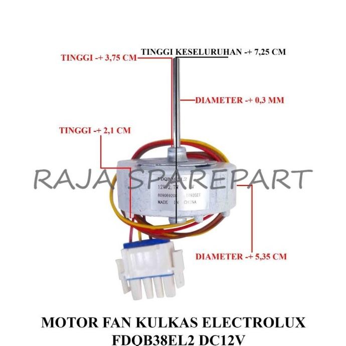 Jual DINAMO FAN KULKAS / FAN MOTOR KULKAS / MOTOR FAN KULKAS ELECTROLUX ...