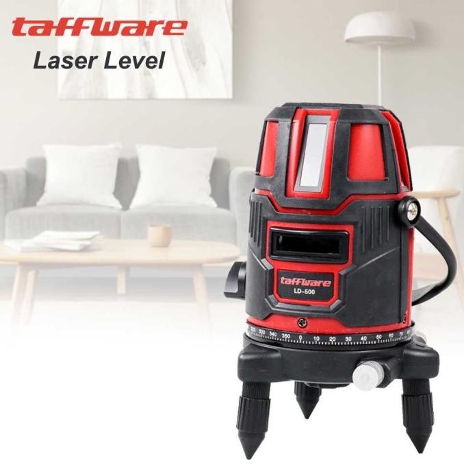 Jual METERAN LASER TAFFWARE LD-500 MESIN SELF LEVELING 5 LINE LASER RED ...