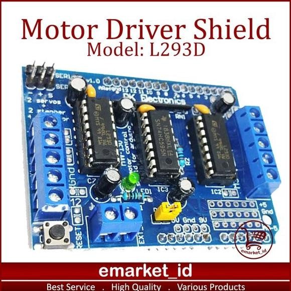 Jual MOTOR DRIVER SHIELD L293D - DRIVE EXPANSION BOARD ARDUINO H-BRIDGE DC STEPPER | Shopee ...