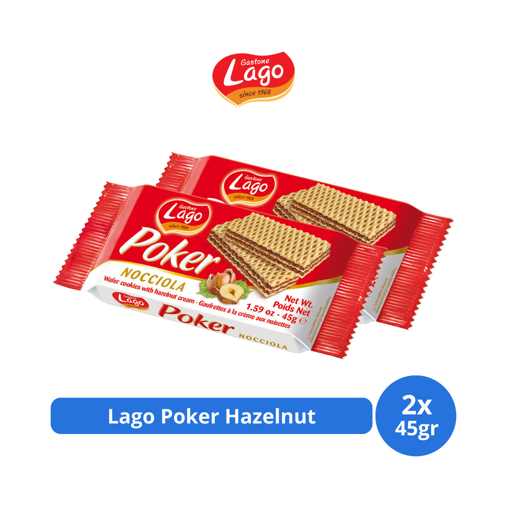 Jual Lago Poker Hazelnut 45gr x 2 pcs | Shopee Indonesia