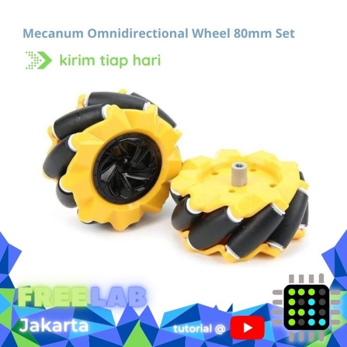 Jual Mecanum Wheel Roda Robot Omni-Directional Omni Wheel Smart Car ...