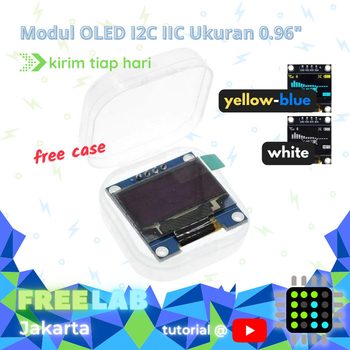 Jual Modul OLED LCD dengan I2C | Shopee Indonesia