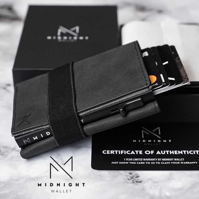 Jual Dompet Pria Kulit Midnight Smart Wallet Card Holder Rfid Compact ...