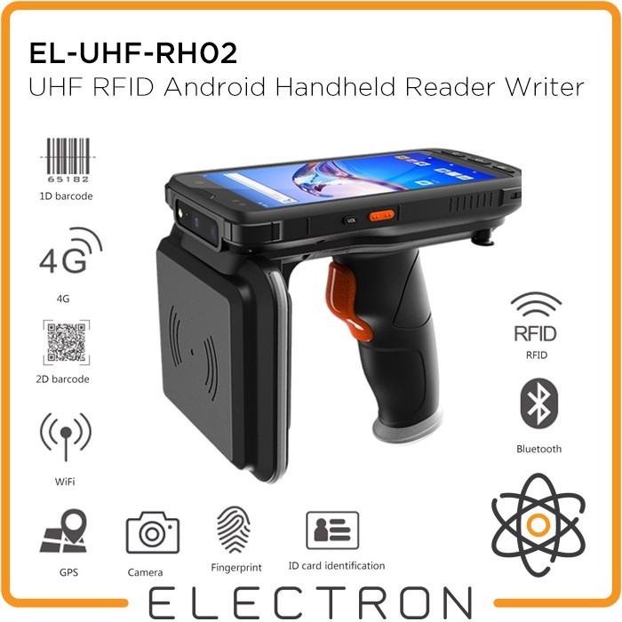 Jual El-Uhf-Rh02 Uhf Rfid Android Handheld Reader Writer Long Range 4G 3G | Shopee Indonesia