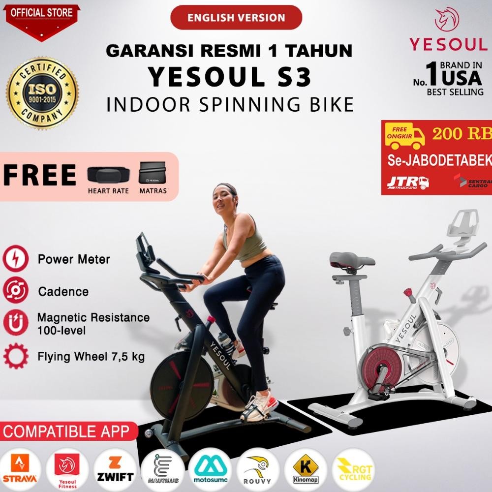 Jual Selen Yesoul S3 Home Spinning Bike Indoor / Sepeda Statis Fitness - | Shopee Indonesia