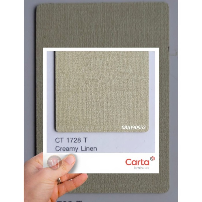 Jual Produk Ready HPL CARTA CT 1728 T - Creamy Linen FABRIC | Shopee ...