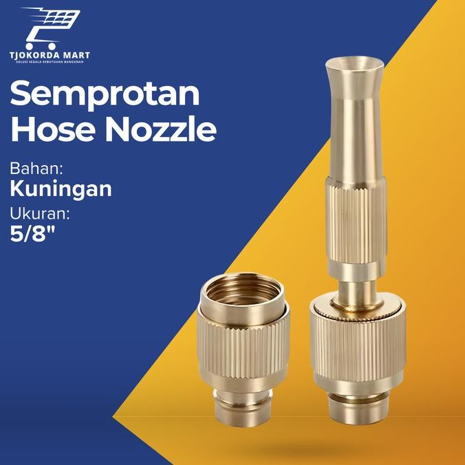 Jual Semprotan Air Lurus Kuningan Hose Nozzle Kepala Cuci Mobil 5/8 ...
