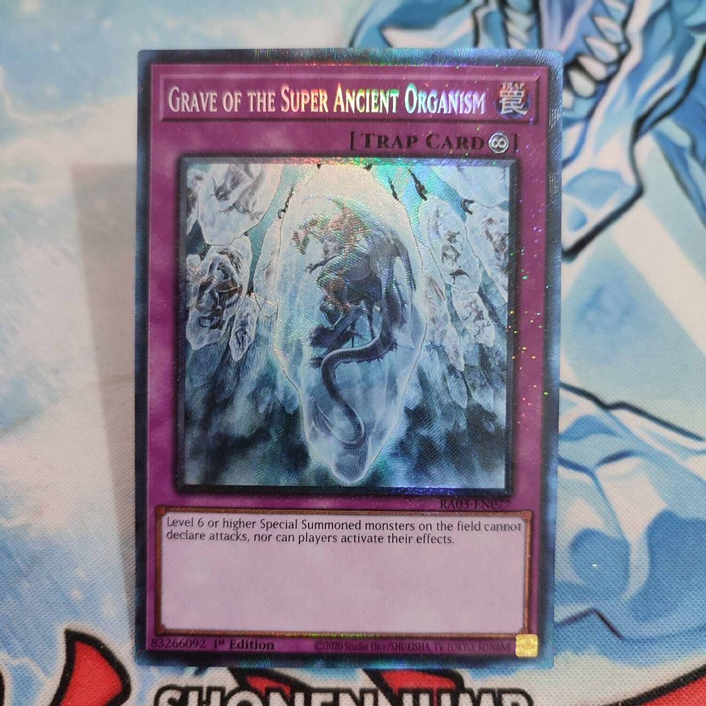 Jual yugioh grave of the super ancient organism RA03 collector rare original | Shopee Indonesia