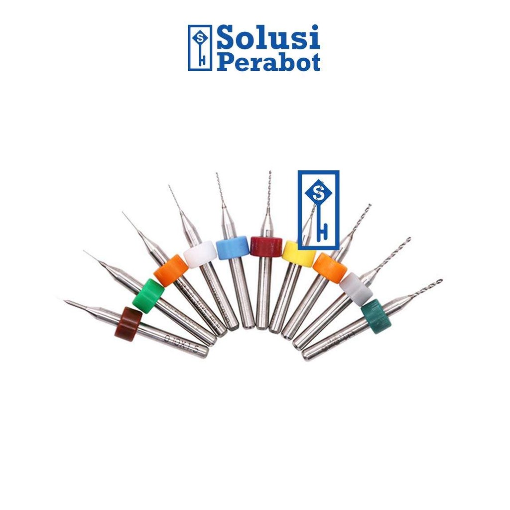 Jual Mata Bor Micro PCB 10in1 0.1-3.0mm AI25 SP / Bit Drill Mikro Mini ...