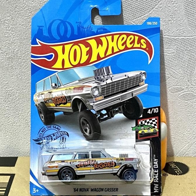 Jual hot wheels 64 nova wagon gasser abu jerry rigged hw race day ...