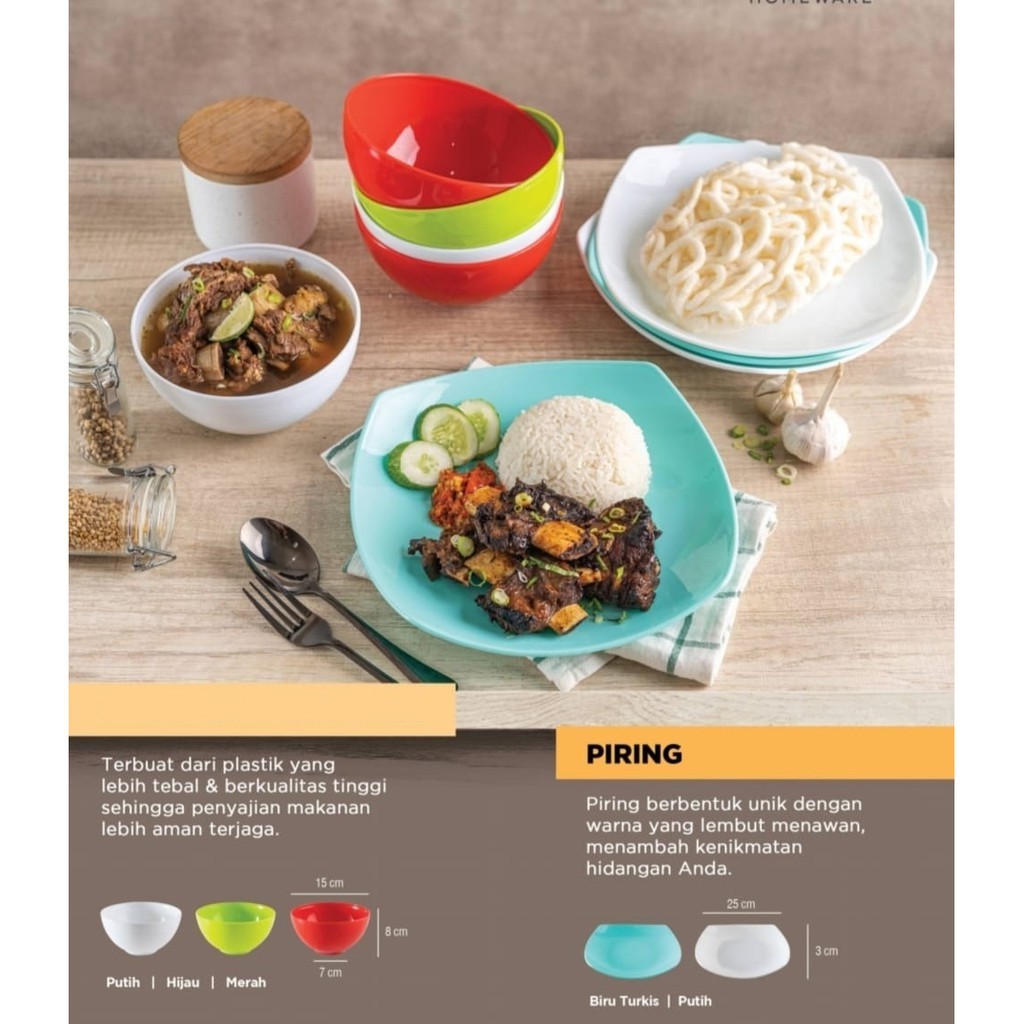 Jual BARAKATI - Piring Plastik Besar Piring Makan Warna Piring Plastik ...