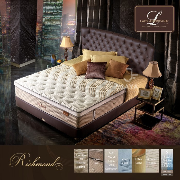 Jual Produk Ready MATTRESS LADY AMERICANA RICHMOND ( Full Set ...