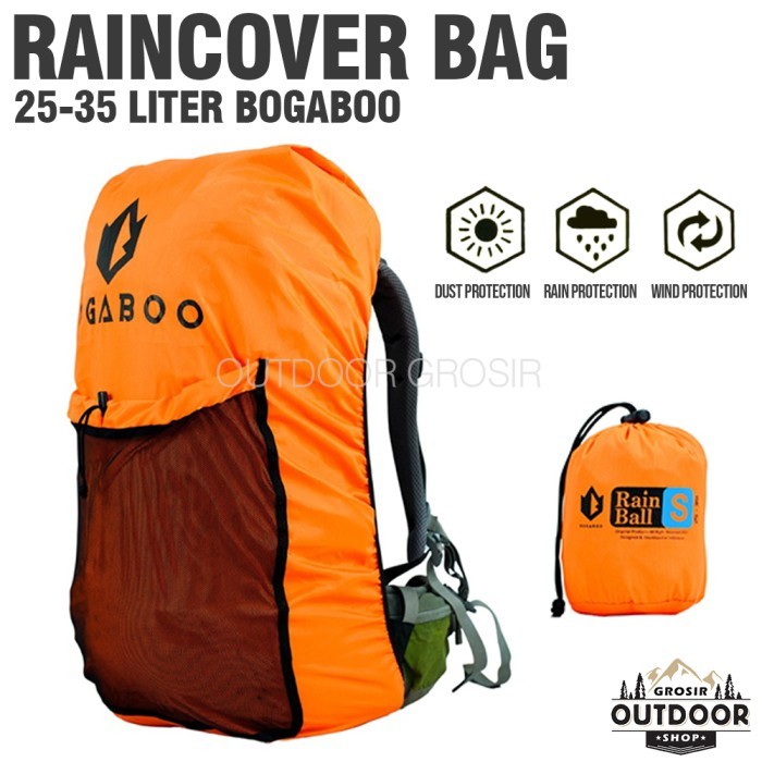Jual RAIN COVER 25-35 LITER BOGABOO SERI RAIN BALL - COVER BAG - SARUNG TAS | Shopee Indonesia