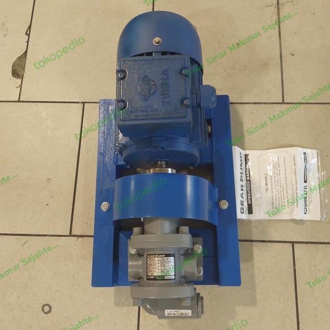Jual Gear Pump Koshin Gl 20-5 Tercouple Motor 1 Hp 4 Pole 3 Phase | Shopee Indonesia