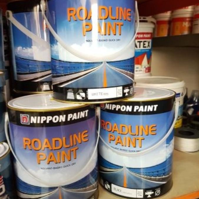 Jual Cat Marka Jalan Roadline Road Line Paint Nippon 5kg 5 kg | Shopee ...