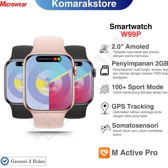 Jual NEW Smartwatch Microwear W99 Plus 45MM 2.0" Komarakstore | Shopee ...